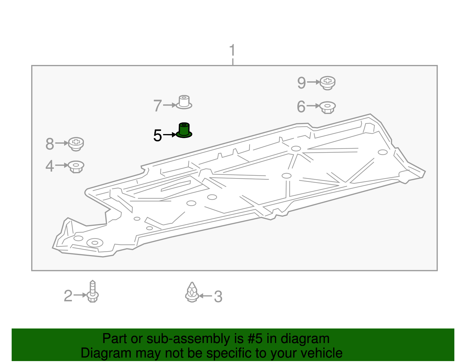 90467-A0030-C1 - Under Cover Retainer 2011-2025 Toyota | Longo Toyota Parts