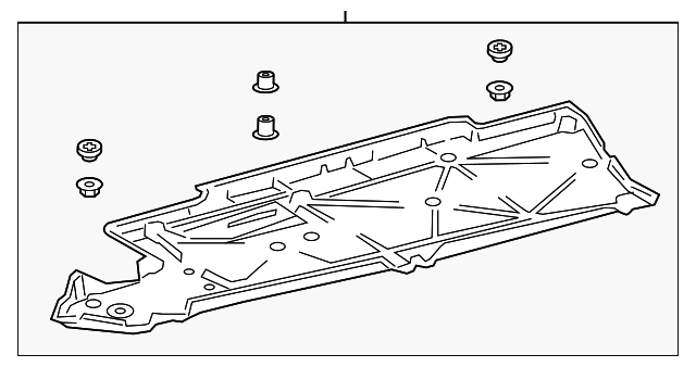 Genuine Toyota Under Cover part# 58165-06040 for 2018-2025 Toyota Camry ...
