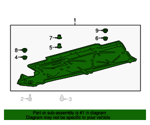 Genuine Toyota Under Cover part# 58165-06040 for 2018-2025 Toyota Camry ...