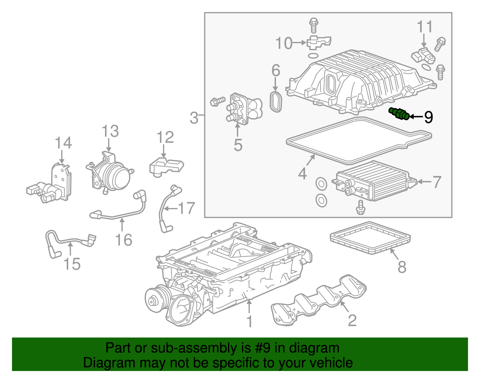 2009-2015 GM Air Temperature Sensor 12614717 GM | GMPartsDirect.com
