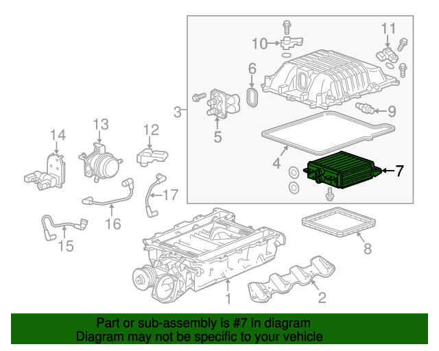 2012-2015 Chevrolet Camaro Turbocharger Intercooler 12622238 GM ...