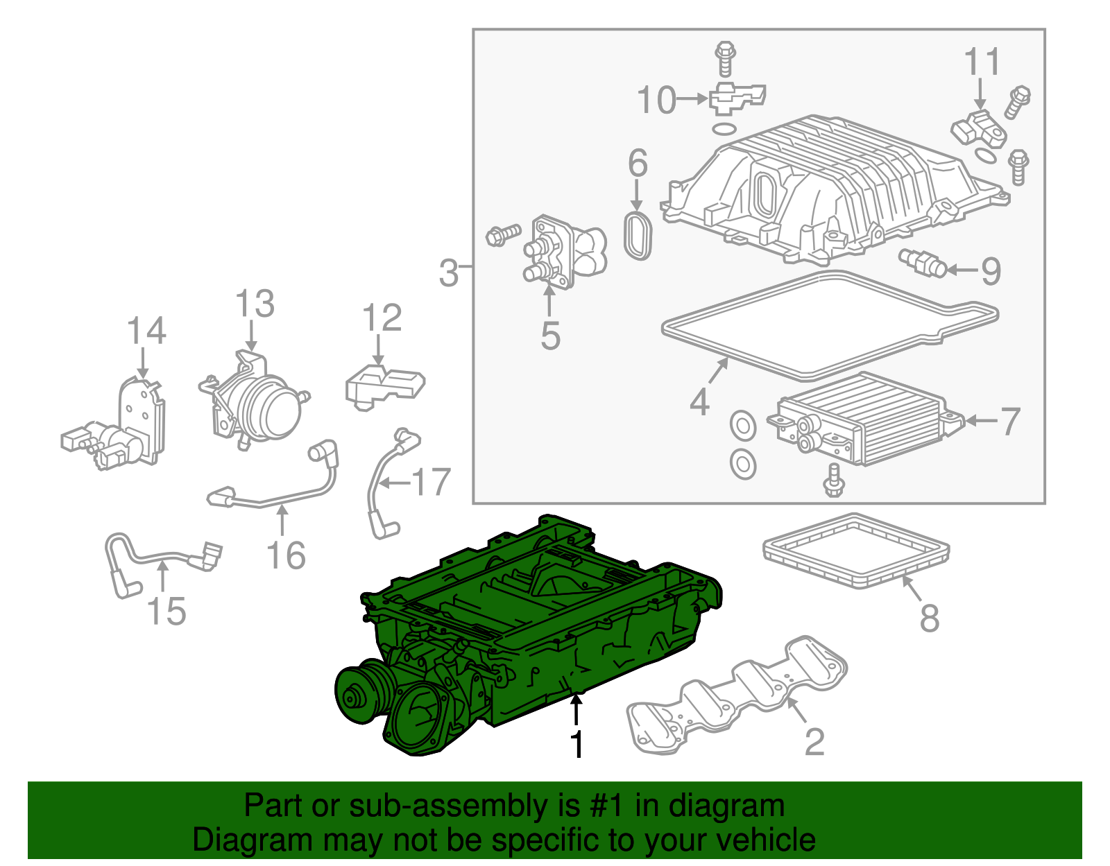2009-2015 GM Supercharger 12670278 GM | GMPartsDirect.com