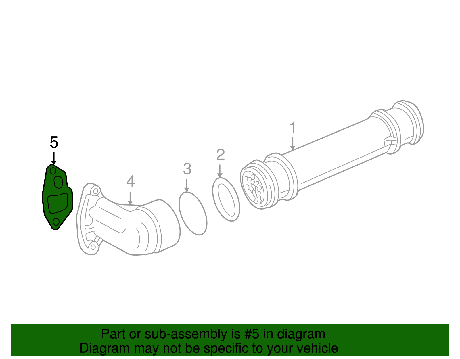 F4TZ-6A636-A - 1994-2003 Ford - Adapter Gasket | Ford OEM Parts Outlet