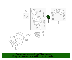 2008-2023 Audi Engine Air Intake Hose Adapter 06E-129-638-E | Audi USA ...