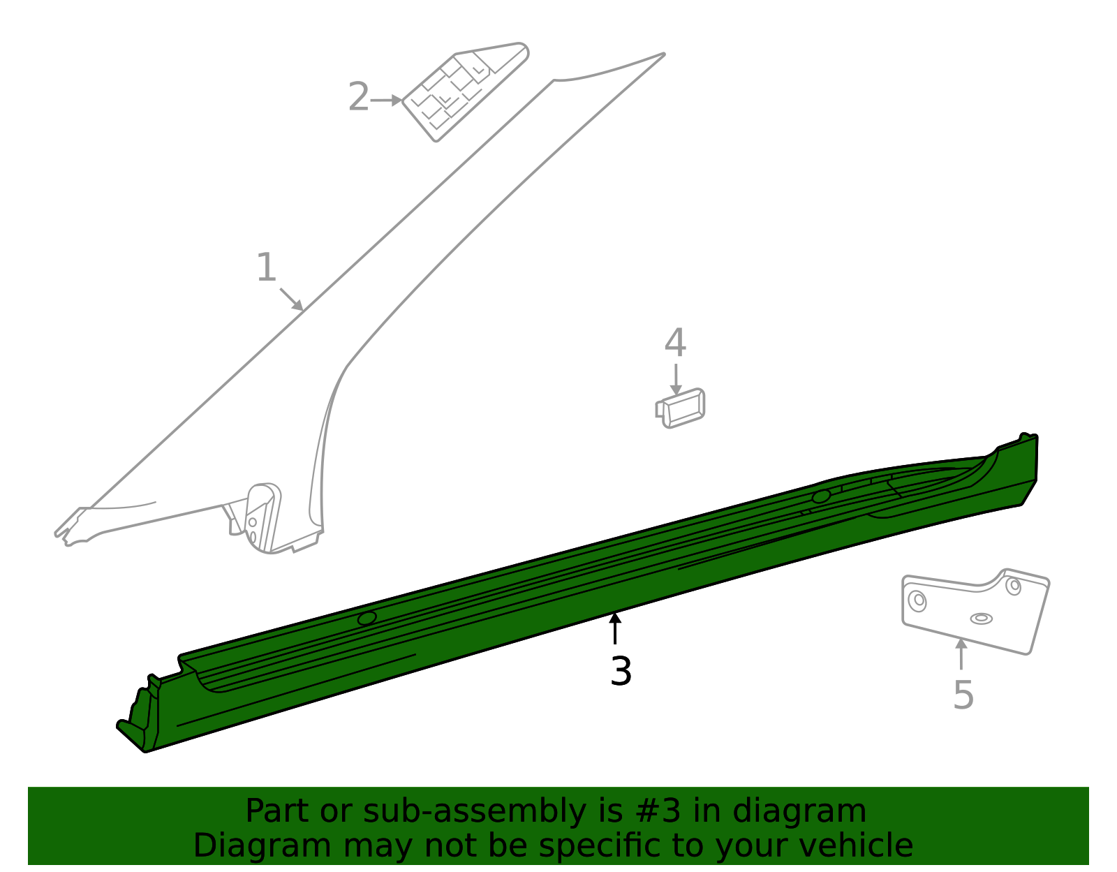 75860-62010-A1 - 2016-2020 Toyota Mirai - Rocker Molding | Nucar Toyota ...