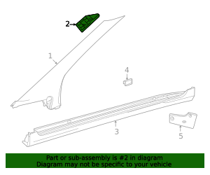 75546-62010 - Upper Retainer - 2016-2020 Toyota Mirai | OEM Genuine ...