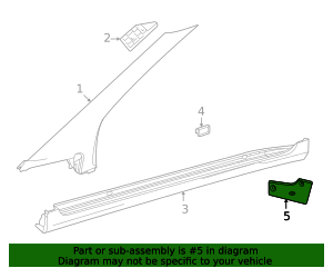 2016-2020 Toyota Mirai Deflector 65631-62010 | Toyota Parts Center