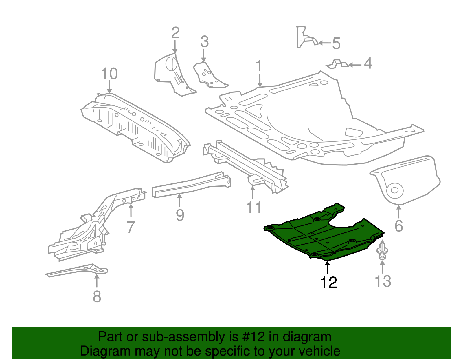 Genuine Toyota Under Cover part# 58398-02070 for 2014-2019 Toyota ...