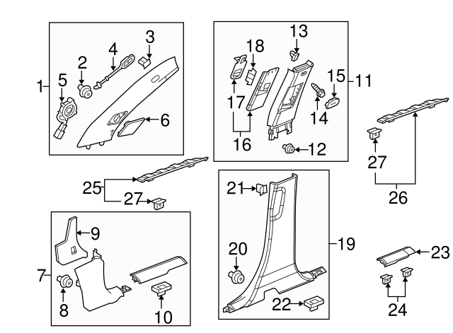 23238808 - OEM GM Lwr Ctr Plr Trim | GMPartsCenter.net | GM Parts Center