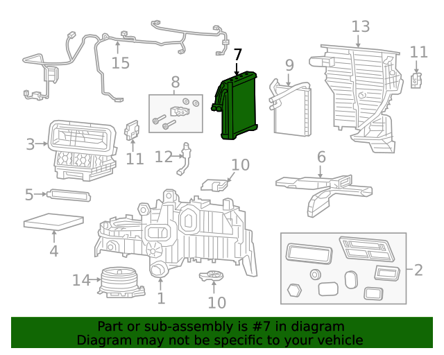 Evaporator Core 68396046AB | TascaParts.com
