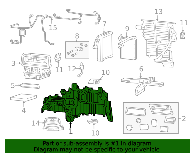 2019-2020 Ram AC & Heater Case 68395984AC | TascaParts.com