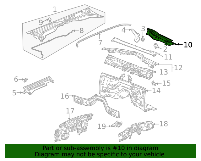 2020-2021 Cadillac CT5 Side Panel 84797565 | GMPartsDirect.com