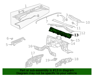 84641472 - Plenum Panel 2020-2025 Cadillac CT5 | Gateway Buick GMC Parts