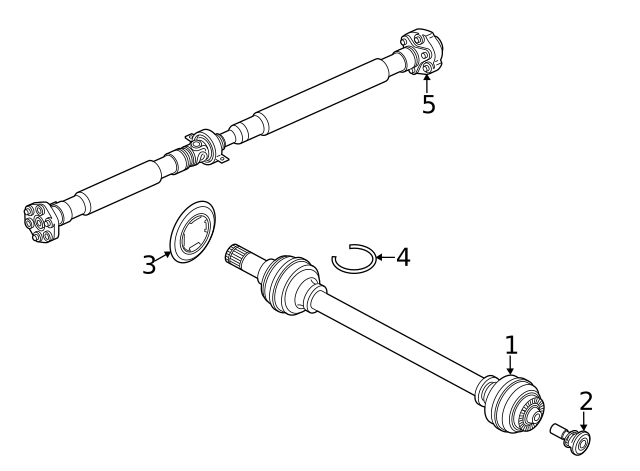 Genuine BMW 26-10-8-689-548 | Drive Shaft Assembly | FREE Shipping on ...
