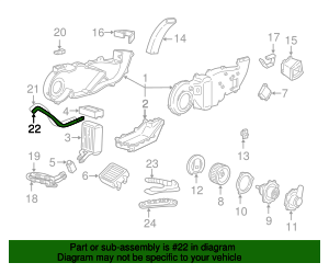 2000-2002 Ford Expedition HVAC Heater Hose F85Z-18472-AC | TascaParts.com