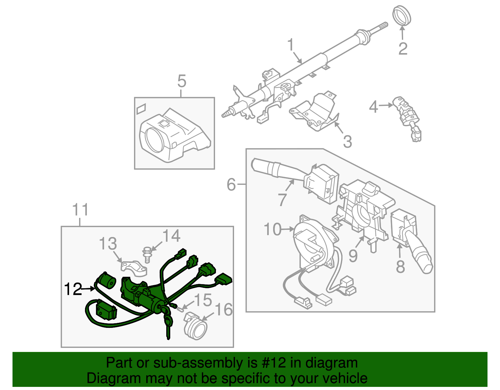 83139FE000 - Ignition Switch 2002-2008 Subaru | Subaru Factory Parts Online