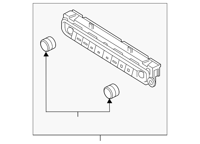 2019-2020 Kia Optima Button & Guide 96540-D5GA0WK | TascaParts.com