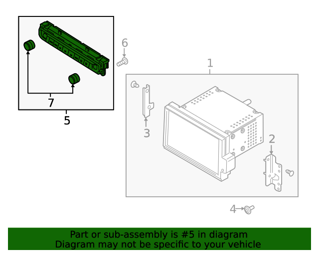 96540-D5GA0WK - Button & Guide 2019-2020 Kia Optima | Kia.Parts Store