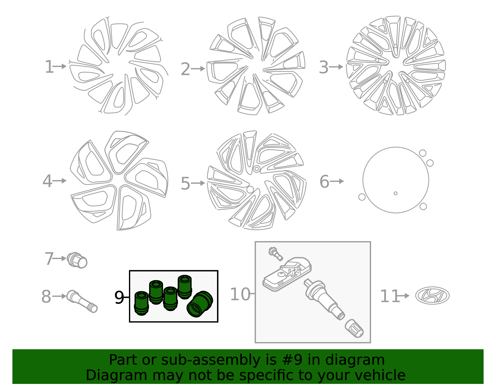 2011-2025 Hyundai Genuine OEM Wheel Locks | World OEM Parts Hyundai