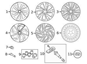 2019-2021 Hyundai Tucson Wheel, Alloy 52910-D3430 | QuirkParts