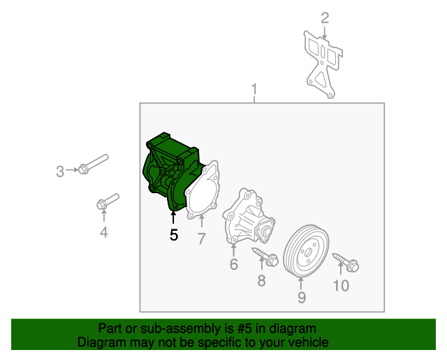 2007-2013 Kia Engine Water Pump Housing 25125-2G000 | OEM Parts Online