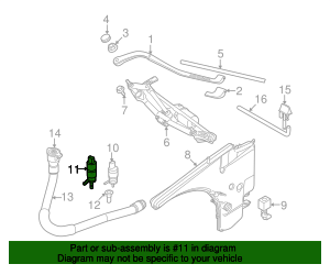 67128377430 - 1998-2015 BMW Headlamp Washer Pump (67-12-8-377-430 ...