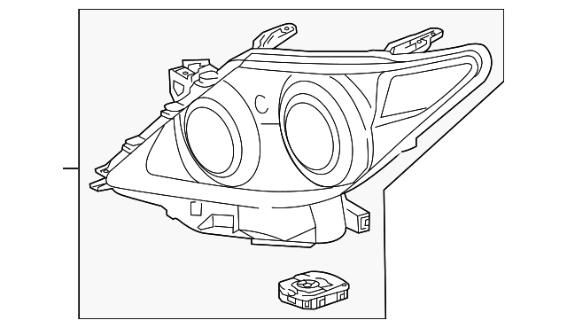 81145-60F80 - Composite Headlamp - 2013-2015 Lexus LX570 | My L Parts