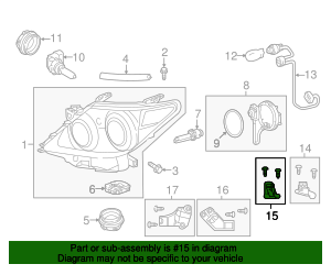 81193-60110 - Headlight Bracket 2013-2015 Lexus LX570 | AutoNationParts.com