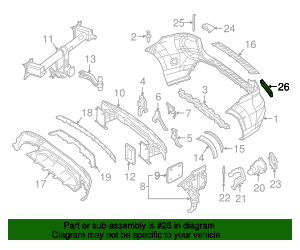 166-820-01-74 - Reflector Panel 2012-2019 Mercedes-Benz ...