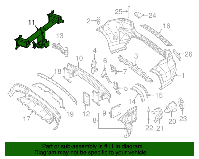 166-310-02-00 - Impact Bar 2016-2019 Mercedes-Benz | Mercedes-Benz USA ...