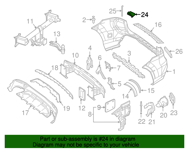166-885-08-01 - Tow Bracket Cover 2013-2019 Mercedes-Benz | Mercedes ...