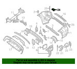 166-885-08-01 - Tow Bracket Cover For 2013-2019 Mercedes-Benz ...