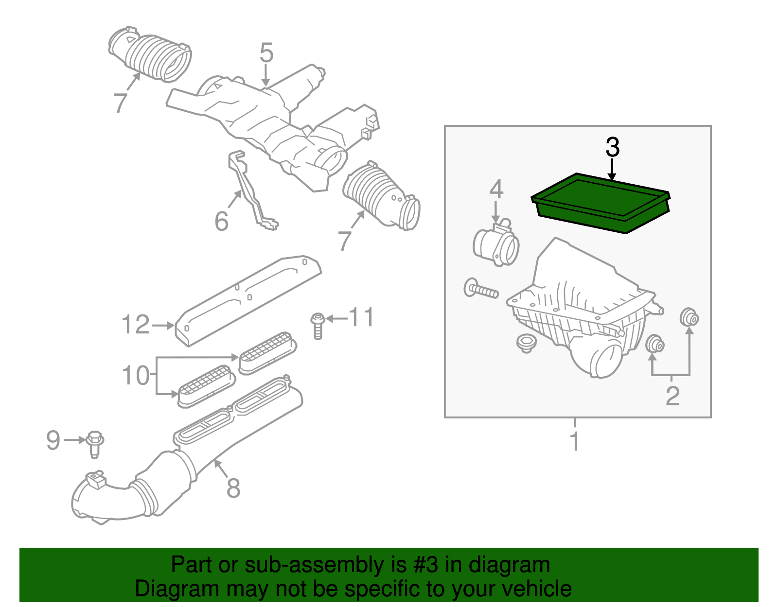 Genuine OEM Air Filter Part# LR161843 Fits 2010-2024 Land Rover: Up To ...
