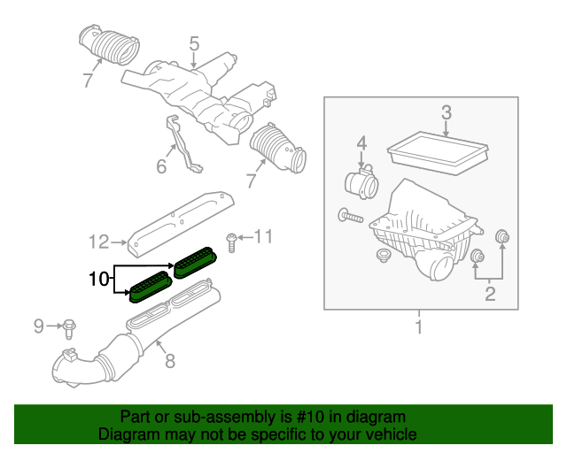 Genuine OEM Air Inlet Grille Part# LR113348 Fits 2013-2022 Land Rover ...