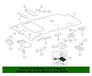 81265-0R200 - Map Lamp Lens - 2016-2018 Toyota RAV4 | OEM Genuine ...