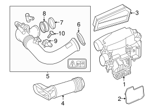 651-094-00-51 - Intake Duct Connector 2012-2022 Mercedes-Benz ...