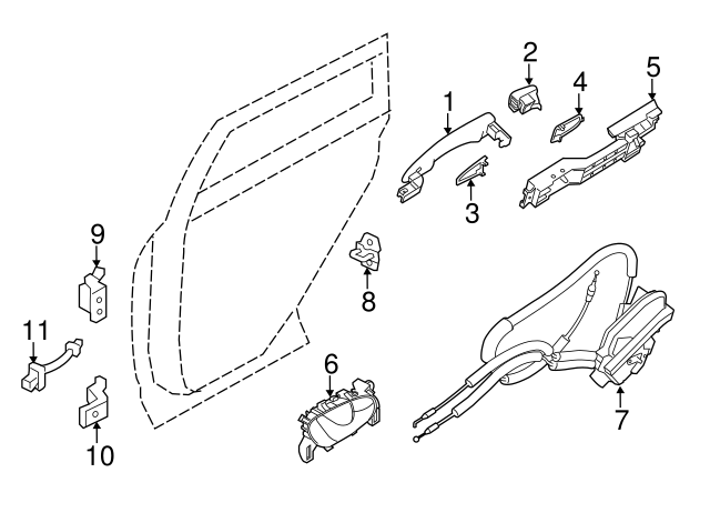 2014-2021 Nissan Escutcheon 80646-4BA0D | OEM Parts Online