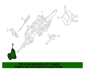 164-460-12-37 - Steering Coupling Boot 2006-2023 Mercedes-Benz ...