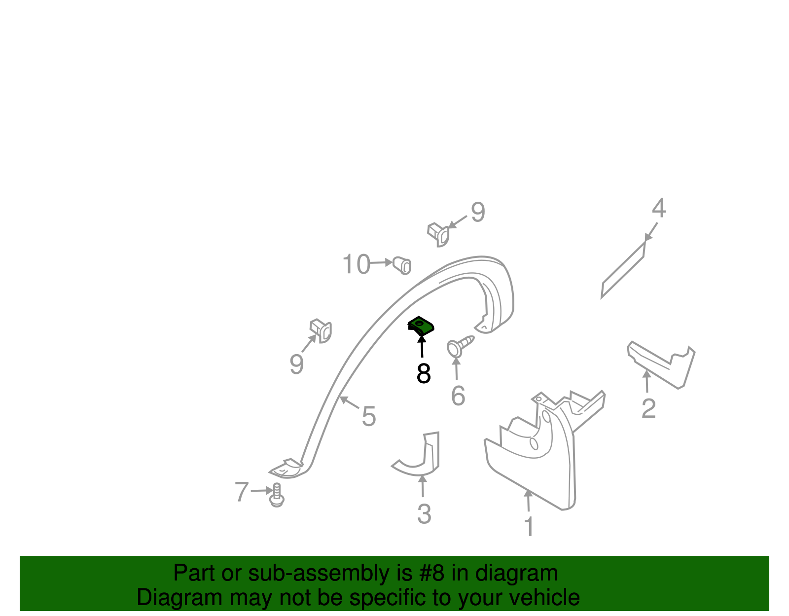 2008-2020 Nissan Daytime Run Lamp Clip 26398-4N000 | Melloy Nissan Parts
