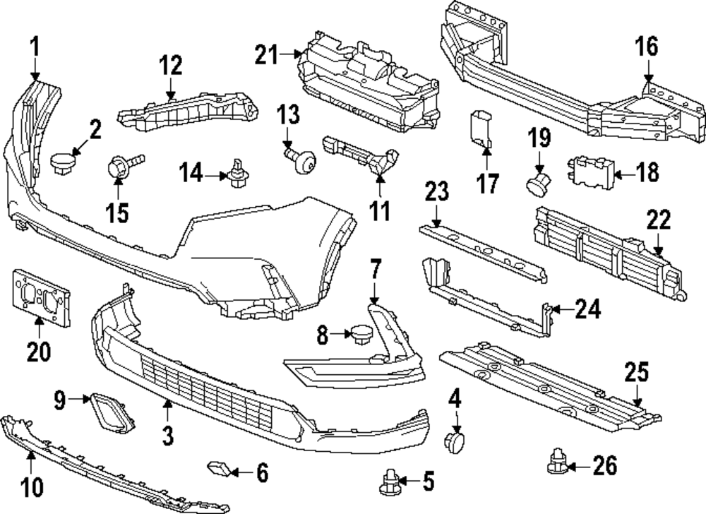 71157-3D4-A01 - 2023-2025 Honda CR-V - Trim Molding | Genuine Honda Parts
