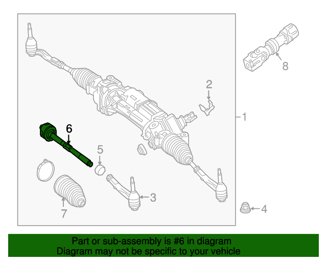 205-460-08-05 - Steering Tie Rod End 2015-2023 Mercedes-Benz ...
