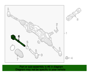 205-460-08-05 - Steering Tie Rod End 2015-2023 Mercedes-Benz ...