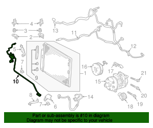 88710-6B540 - Liquid Line 2007-2009 Lexus GX470 | Lexus Parts Outlet