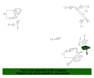 2010-2015 Toyota Striker Cover 69415-47020 | Toyota Parts Center