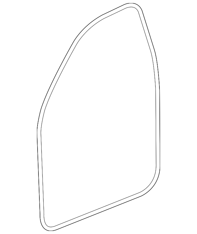 2007-2014 GM Passenger Side Front Door Weatherstrip 22766410 GM ...