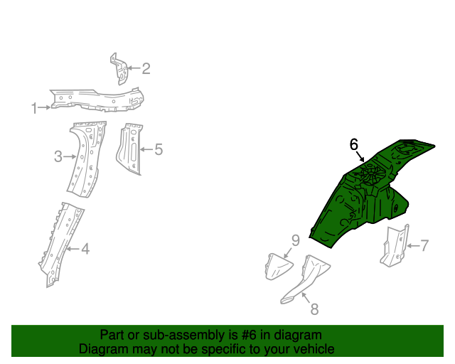 Genuine BMW 41-00-7-431-591 | Inner Wheelhouse | FREE Shipping on Most ...