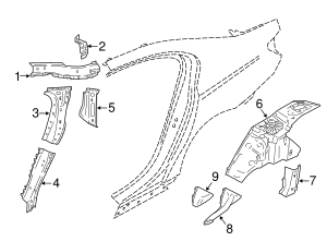 41007437505 - 2017-2023 BMW Rear Reinforced (41-00-7-437-505) | BMW of ...