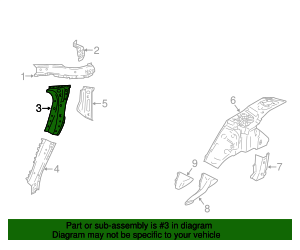 Genuine BMW 41-00-7-437-475 | Lock Pillar Reinforced | FREE Shipping on ...