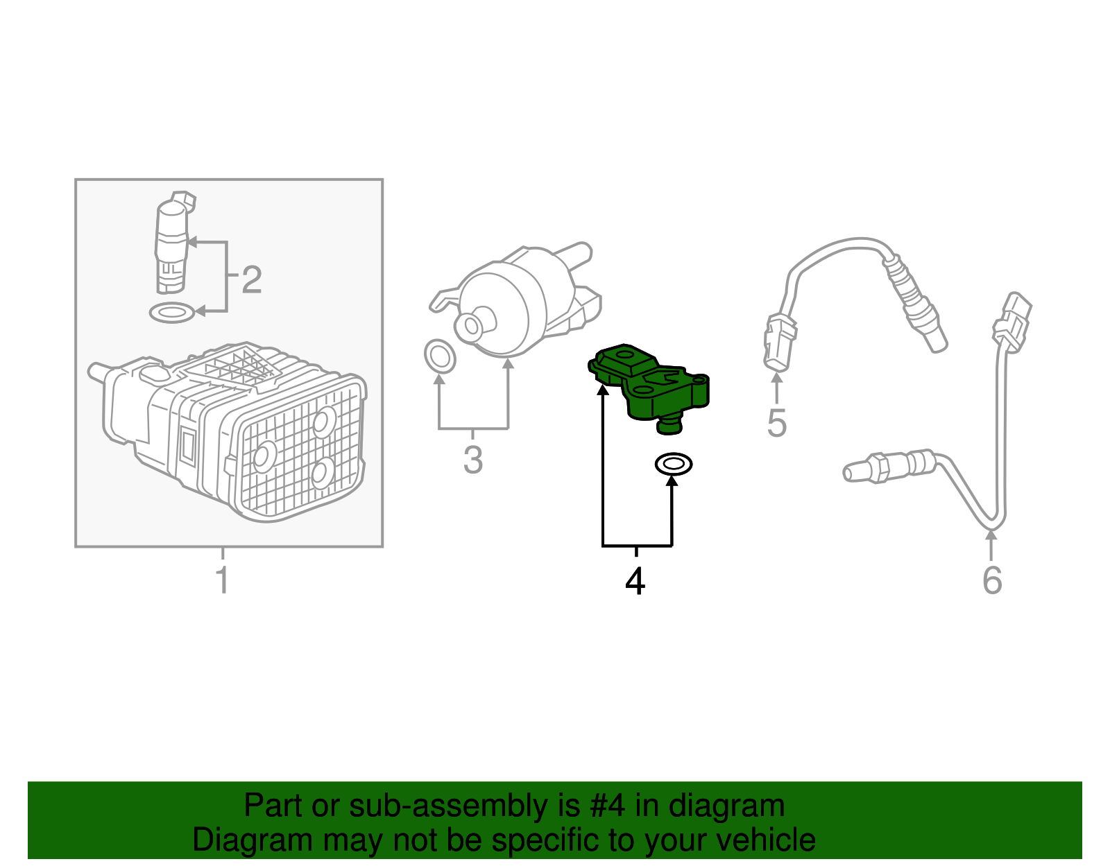 2019-2024 GM Map Sensor 24000470 | Chevy Parts Pros