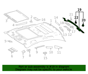 290-690-88-00 - Body D-Pillar Molding 2019-2023 Mercedes-Benz ...